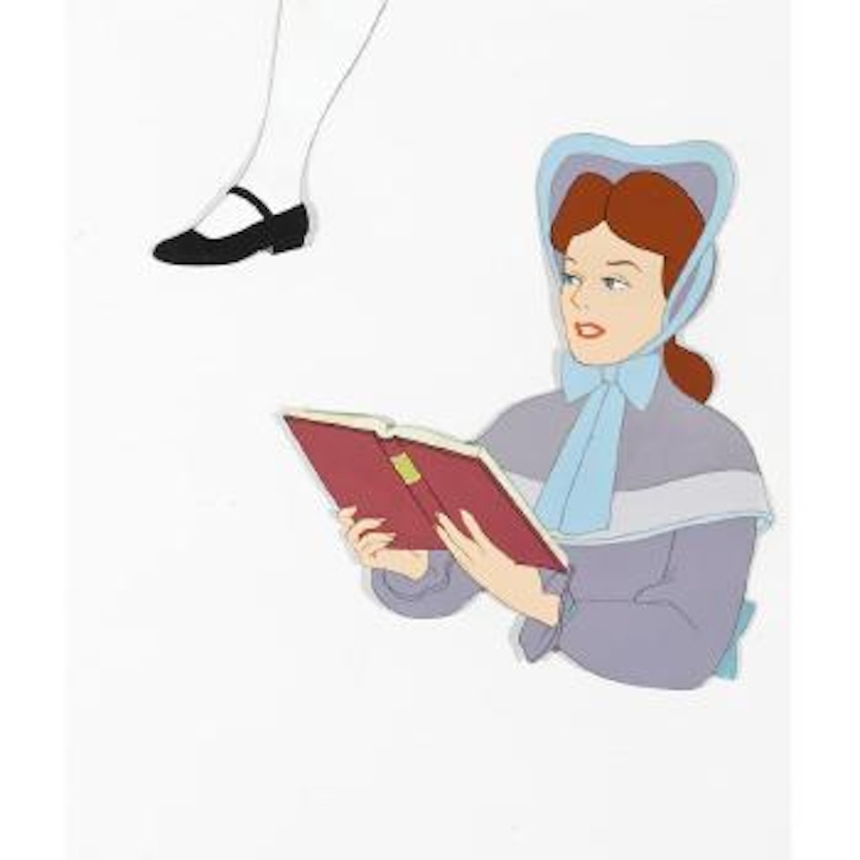 Alice in Wonderland, depicting Alice’s sister, Prima, reading a history ...